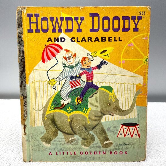 Little Golden Books | Other | Fvuc Howdy Doody And Clarabell Book By ...